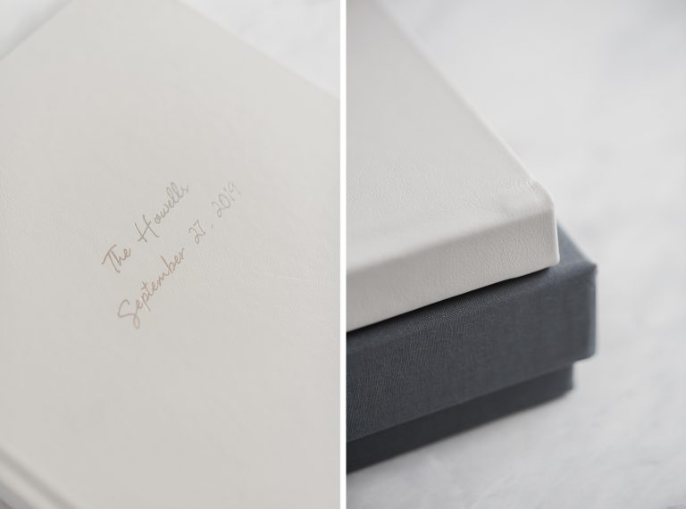 Soft Grey Leather Granite Debossed | Signature Album | Brittani ...